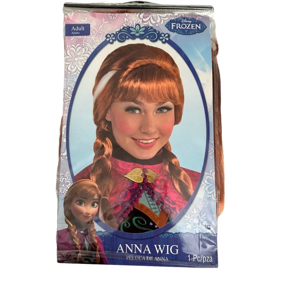Amscan | Hair | Disney Frozen Anna Wig Costume Cosplay Adult Wig With ...